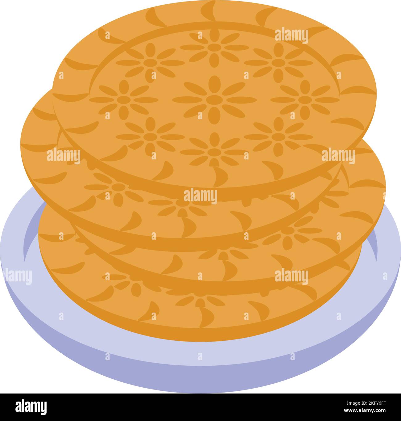 Bread bakery icon isometric vector. Holiday food. Tajikistan city Stock ...