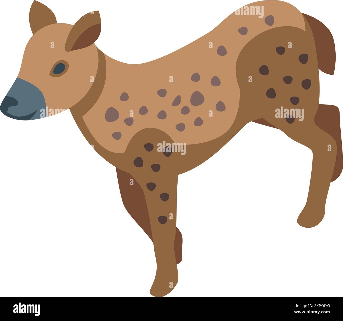 Hyena dog icon isometric vector. Wild animal. Nature asia Stock Vector ...