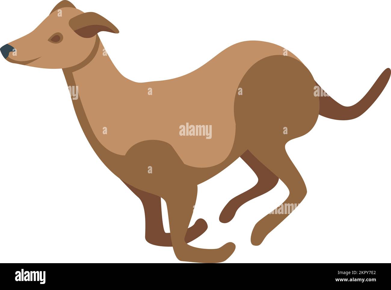 Brown dog icon isometric vector. Animal pet. Canine domestic Stock ...