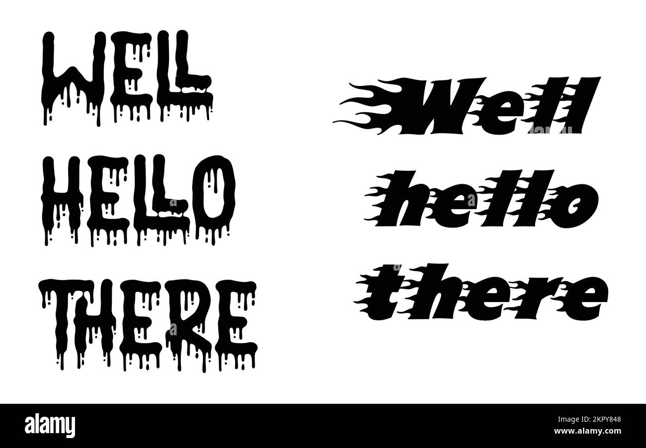 Hand drawn vintage illustrations with lettering Stock Vector Image ...