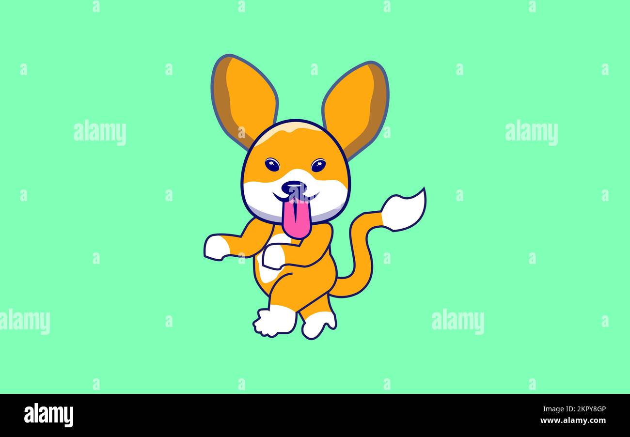 Cute cartoon vector puppy dog Stock Vector Image & Art - Alamy