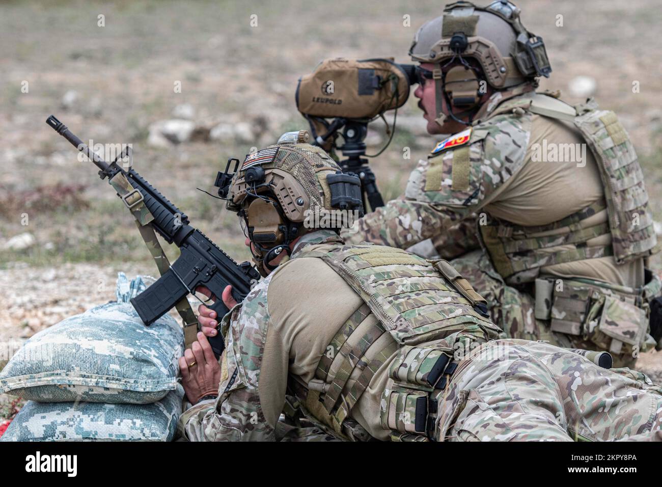 Two U.S. Air Force Tactical Air Control Party (TACP) specialist take ...