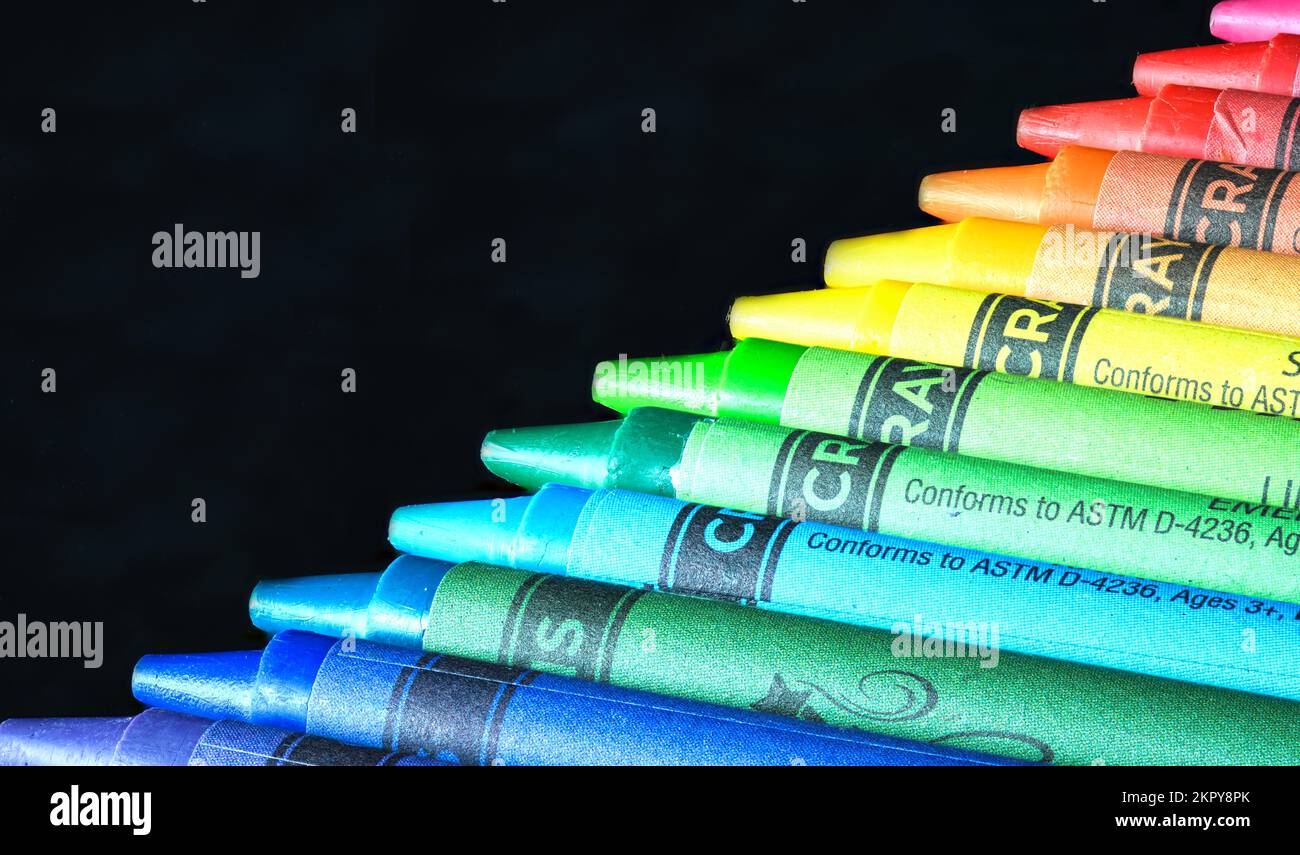 Funny crayons cartoon illustration hi-res stock photography and images ...