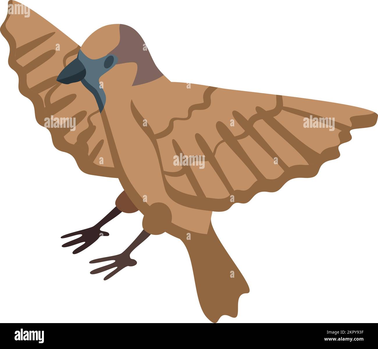 Female house sparrow winter Stock Vector Images - Alamy