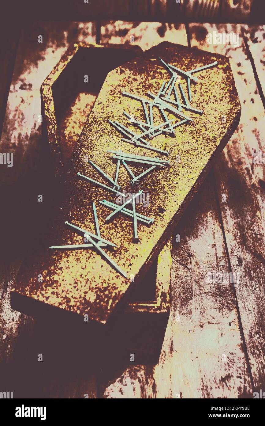 Metal coffin nail hi-res stock photography and images - Alamy