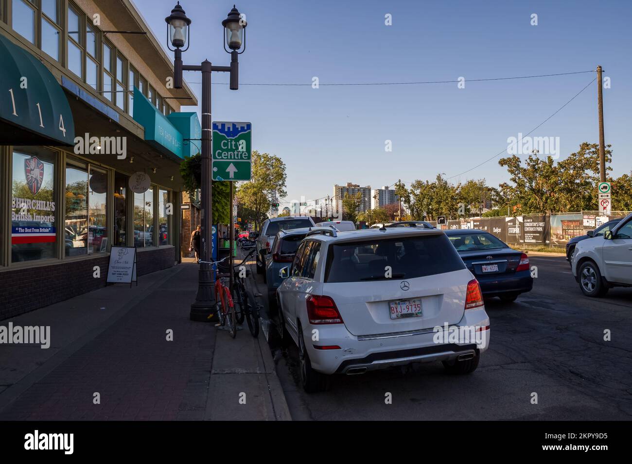 Edmonton Stratchona historical district Stock Photo - Alamy