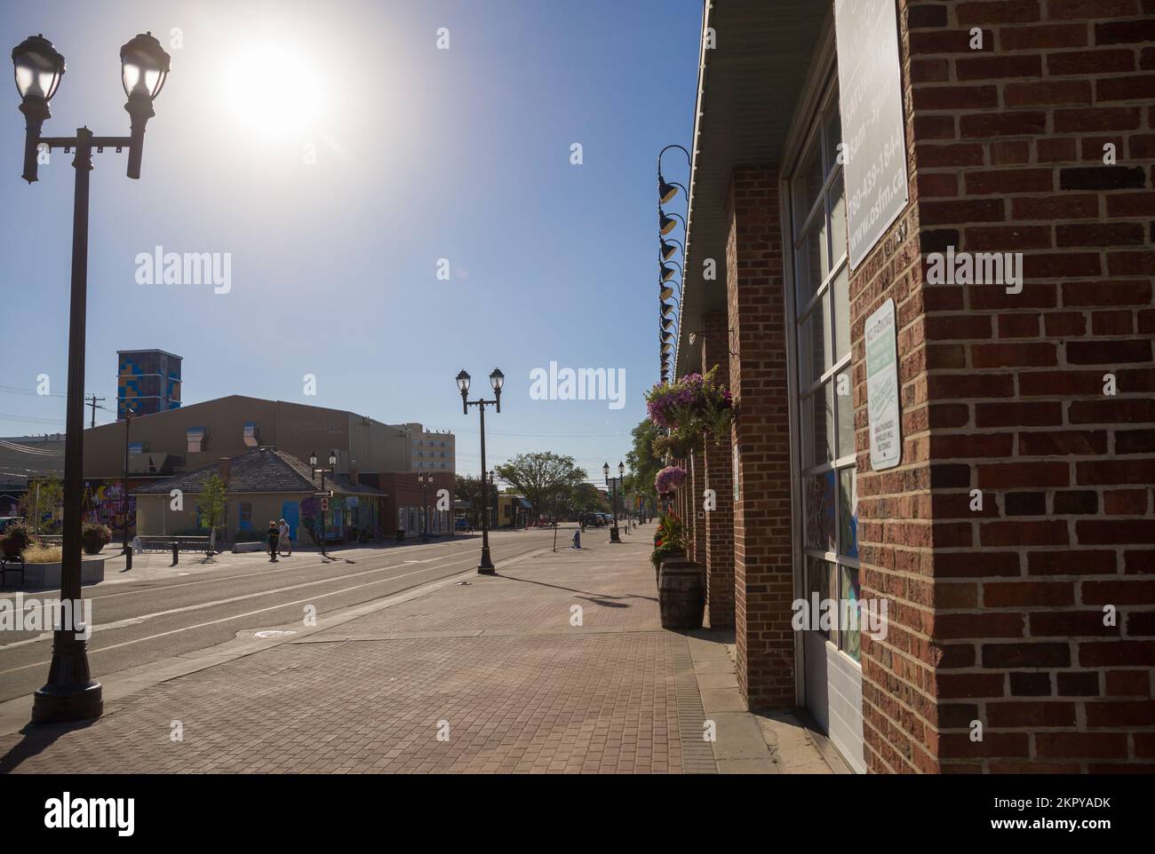 Edmonton Stratchona historical district Stock Photo - Alamy
