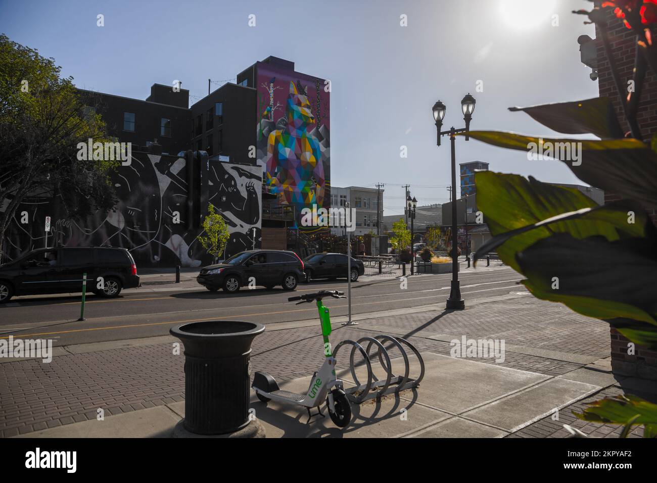 Edmonton Stratchona historical district Stock Photo - Alamy