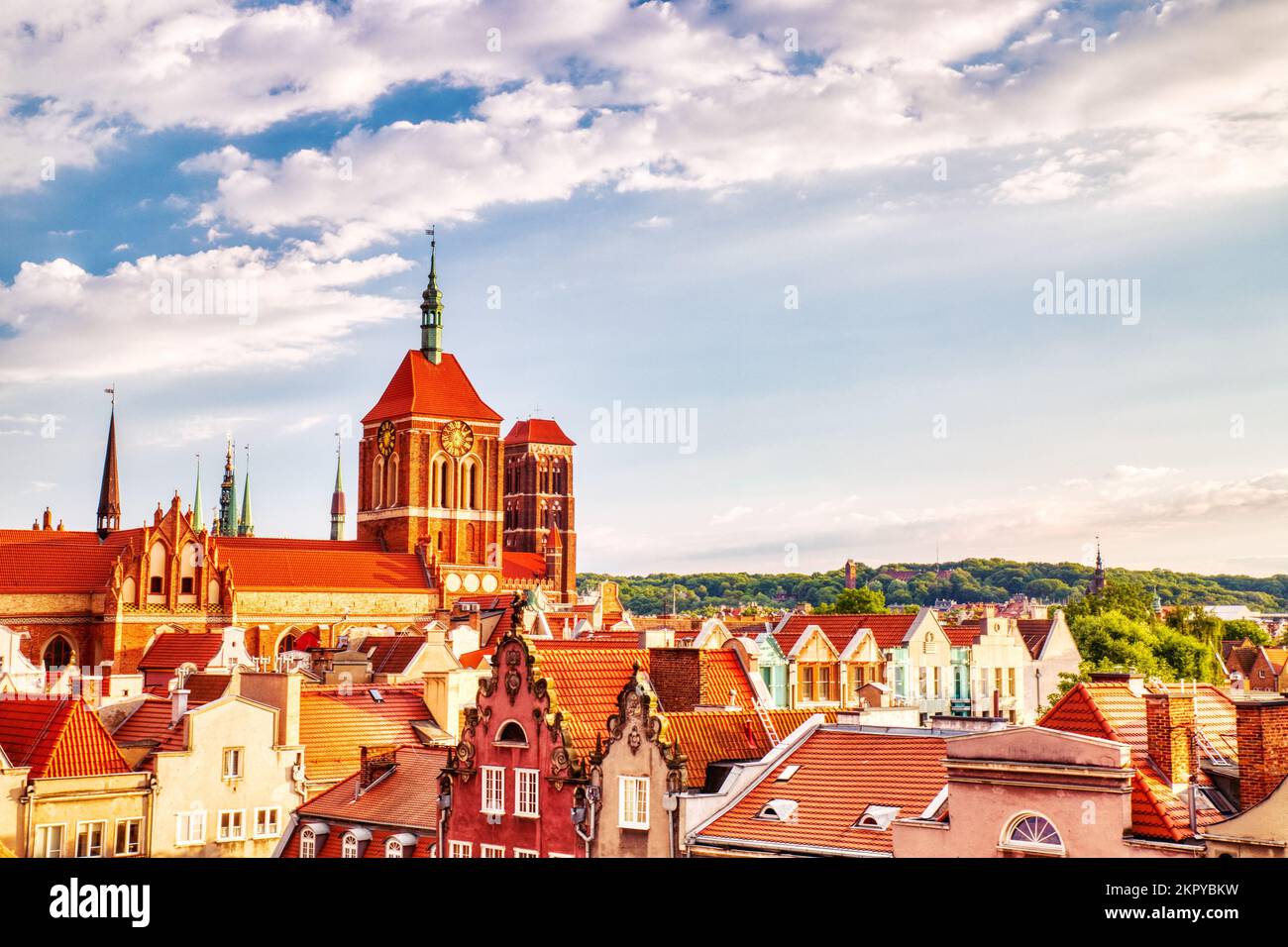 Gdansk Aerial View during a Sunny Day, Poland Stock Photo - Alamy
