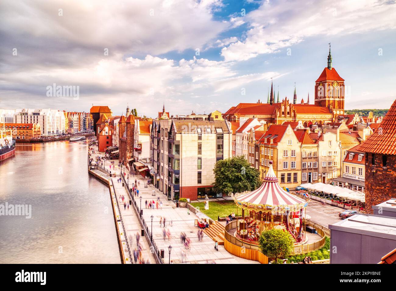 Gdansk Aerial View during a Sunny Day, Poland Stock Photo - Alamy