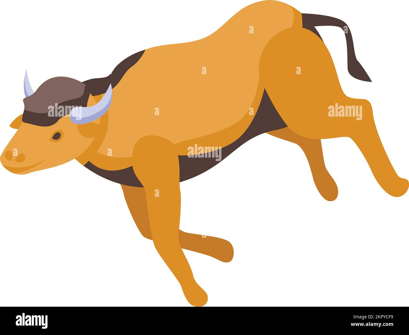 Bison Running Drawing