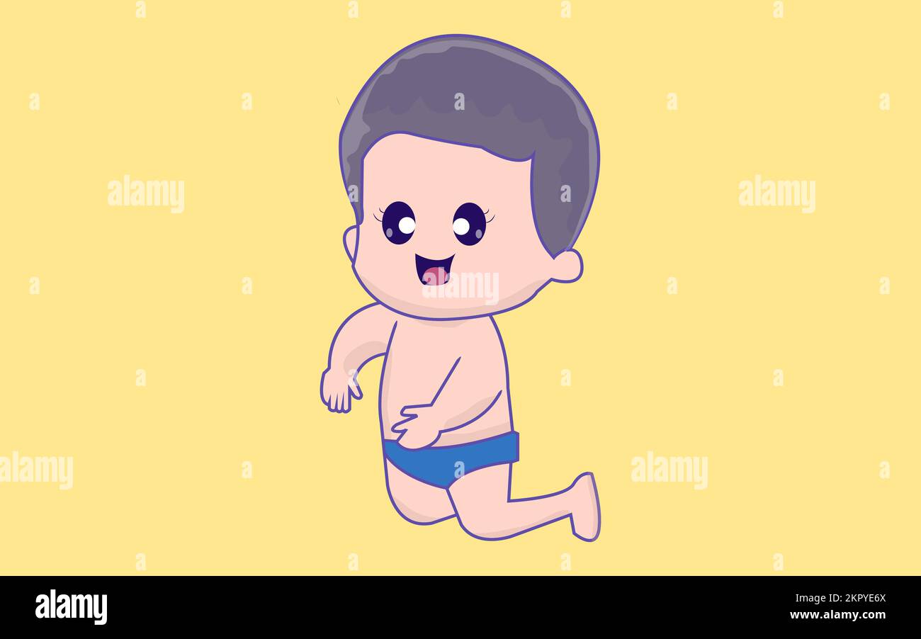 cute kid with many gesture expression Stock Vector Image & Art - Alamy