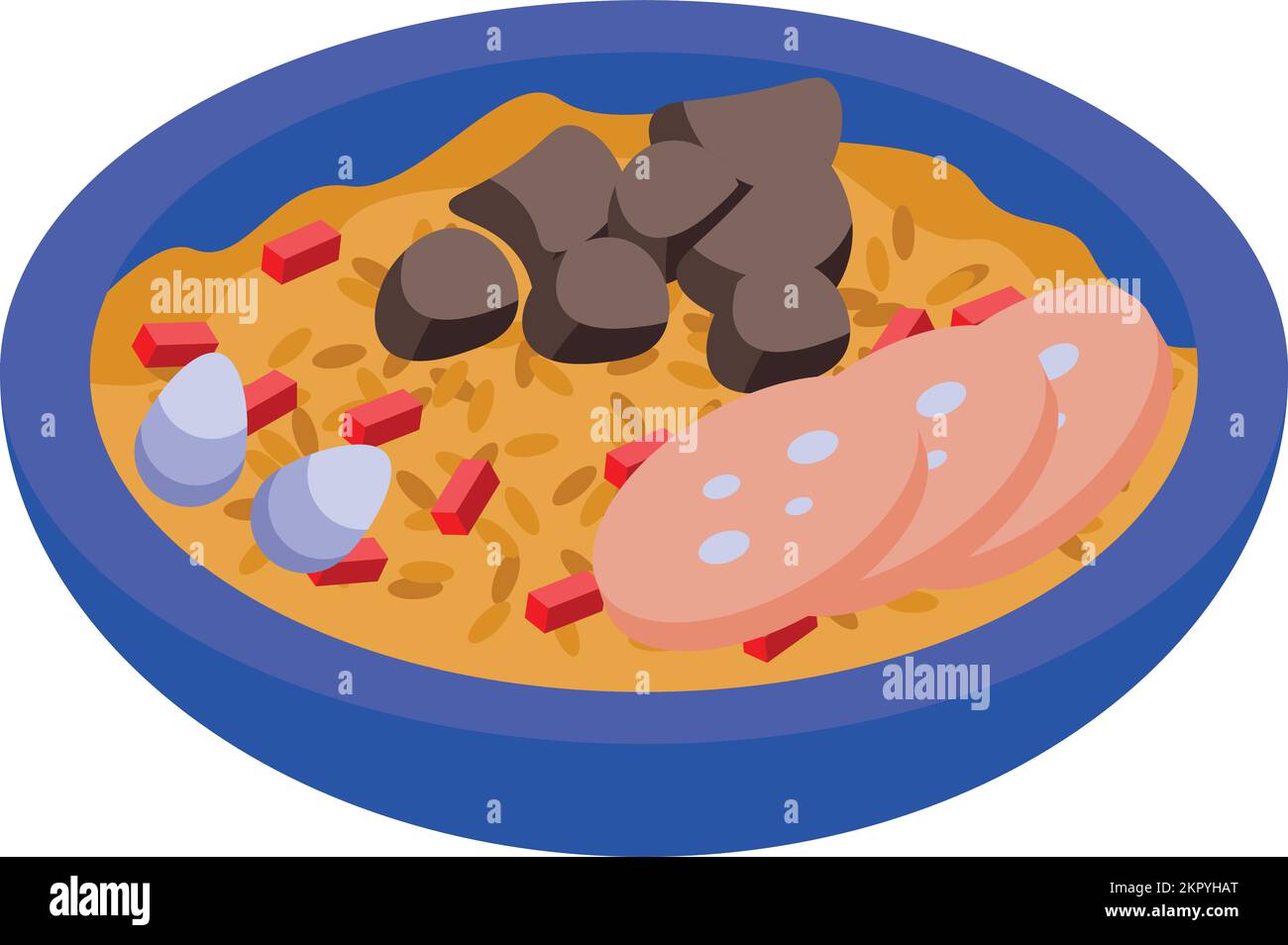 Rice food icon isometric vector. Tourism travel. Islam urban Stock ...