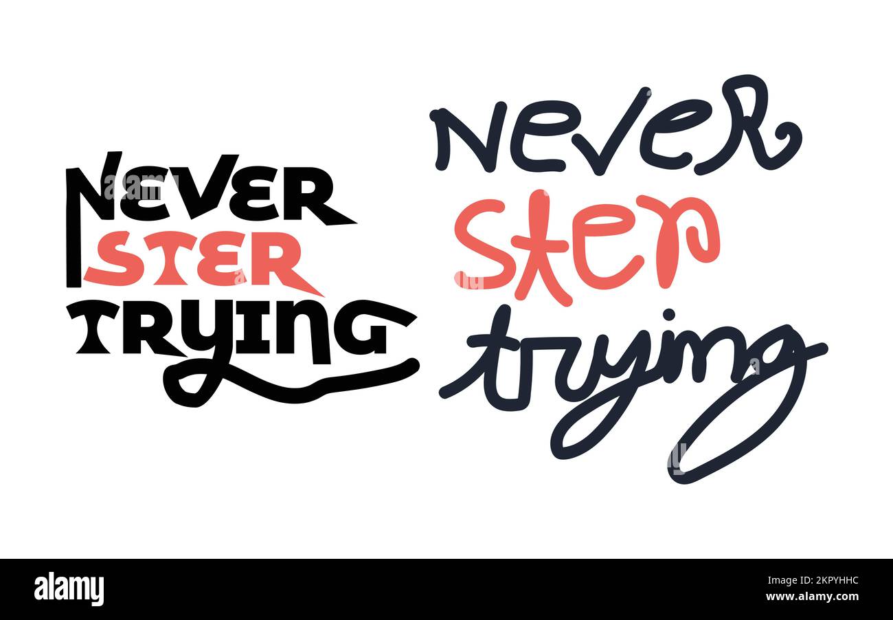 Hand drawn vintage illustrations with lettering Stock Vector Image ...