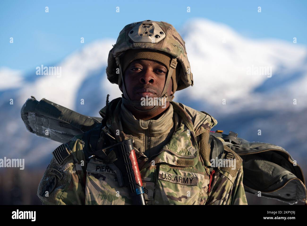 U.S. Army Sgt. Wolfe Pierre, a paratrooper assigned to the 725th ...