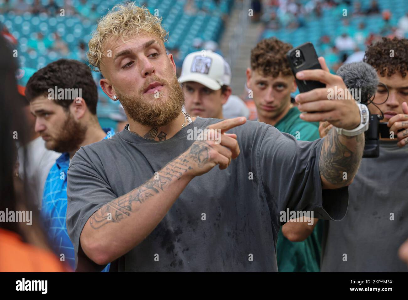 Miami. FL USA; YouTube media personality Logan Paul was on the ...