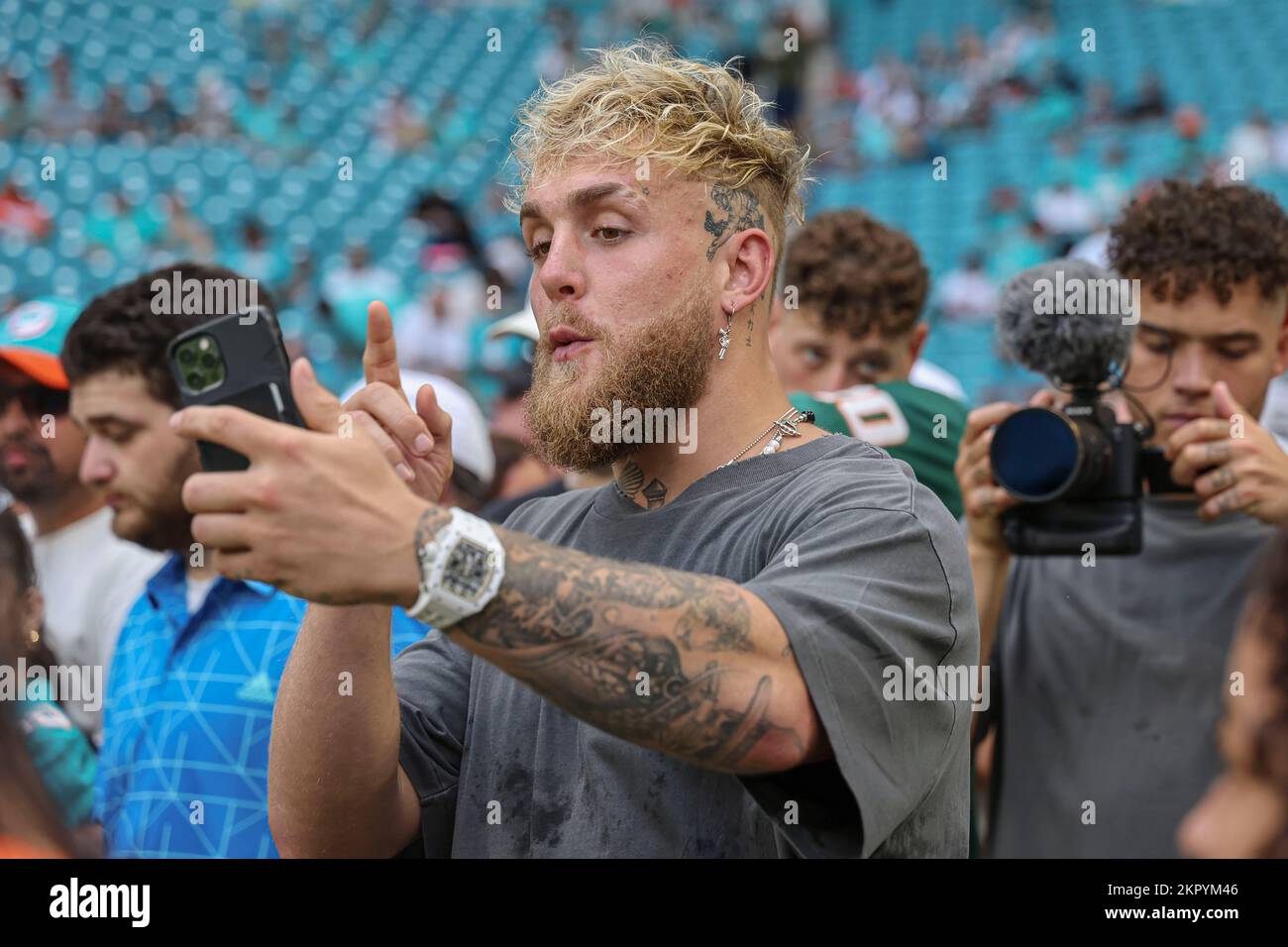 Miami. FL USA; YouTube media personality Logan Paul was on the ...