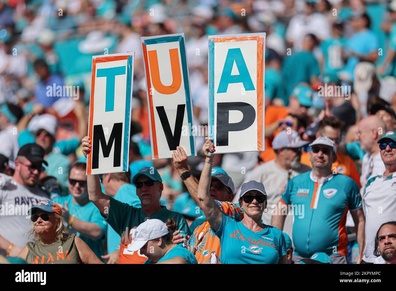 Miami. FL USA; Miami Dolphins fans had signs and chanted throughout the ...