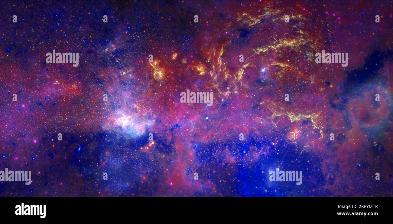 Milky way. Space background. Universe exploration or observing ...