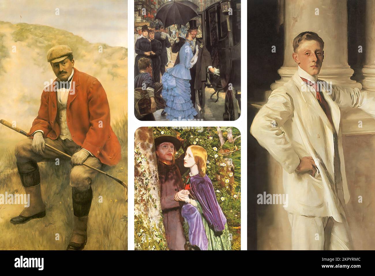 (Victorian Art) A collection of beautiful Victorian paintings Stock ...