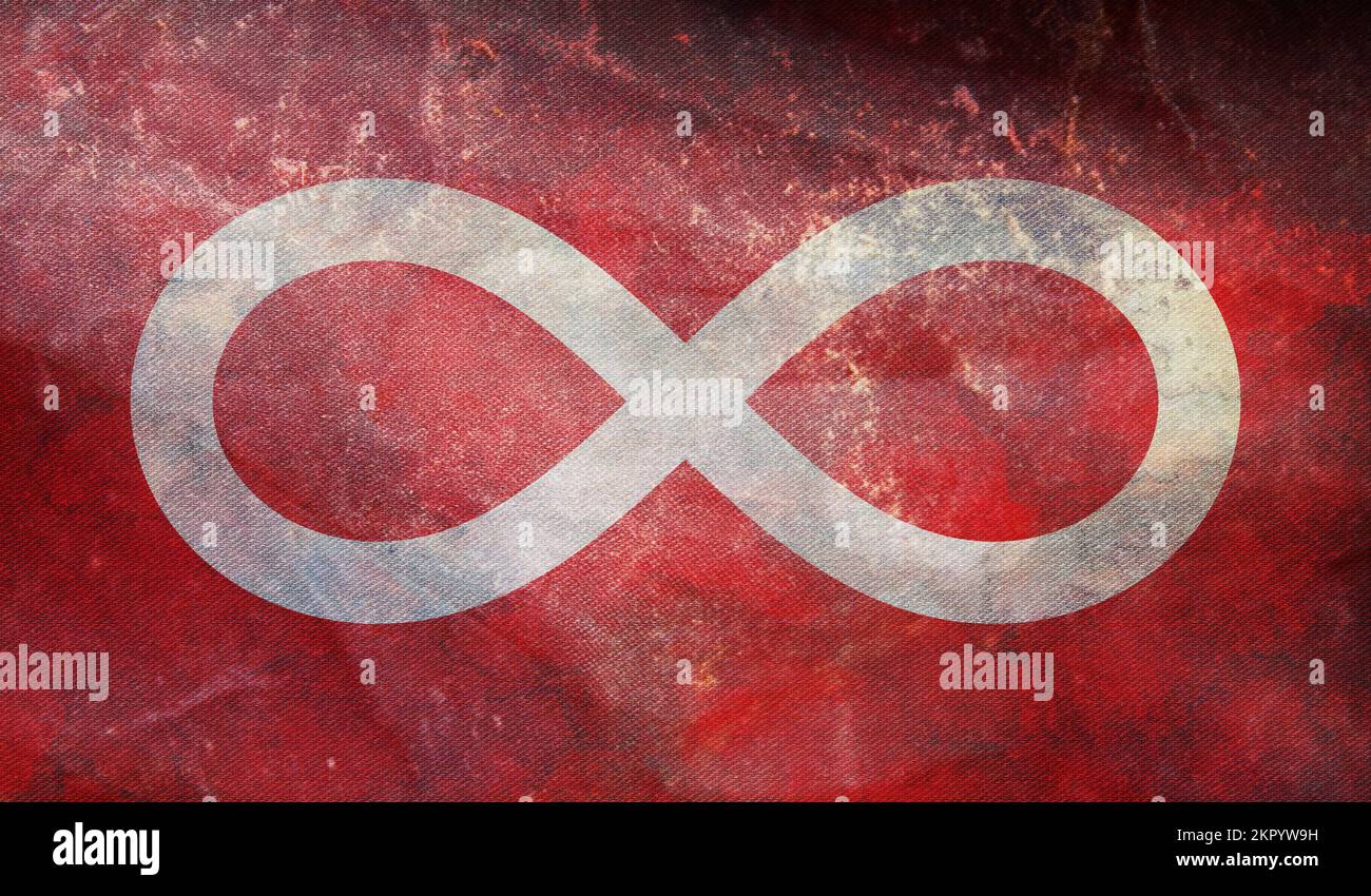 retro flag of English Creole peoples Anglo Metis with grunge texture ...