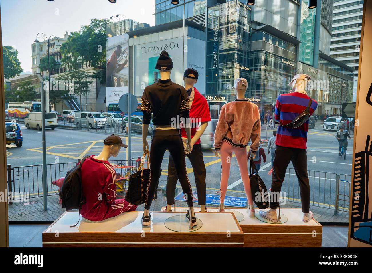 HONG KONG - CIRCA DECEMBER, 2019: view from Foot Locker store in Hong ...