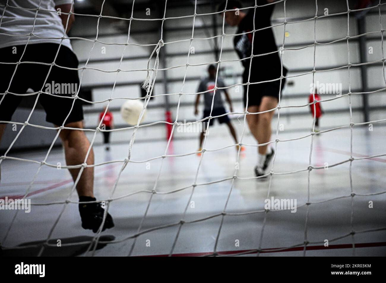All Star Soccer Tour members and service members participate in an ...