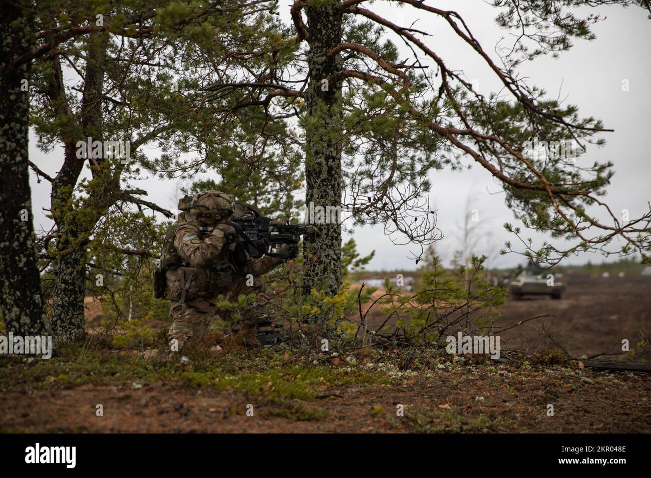 A U.S. Soldier with 6th Squadron, 9th Cavalry Regiment, 3rd Armored ...