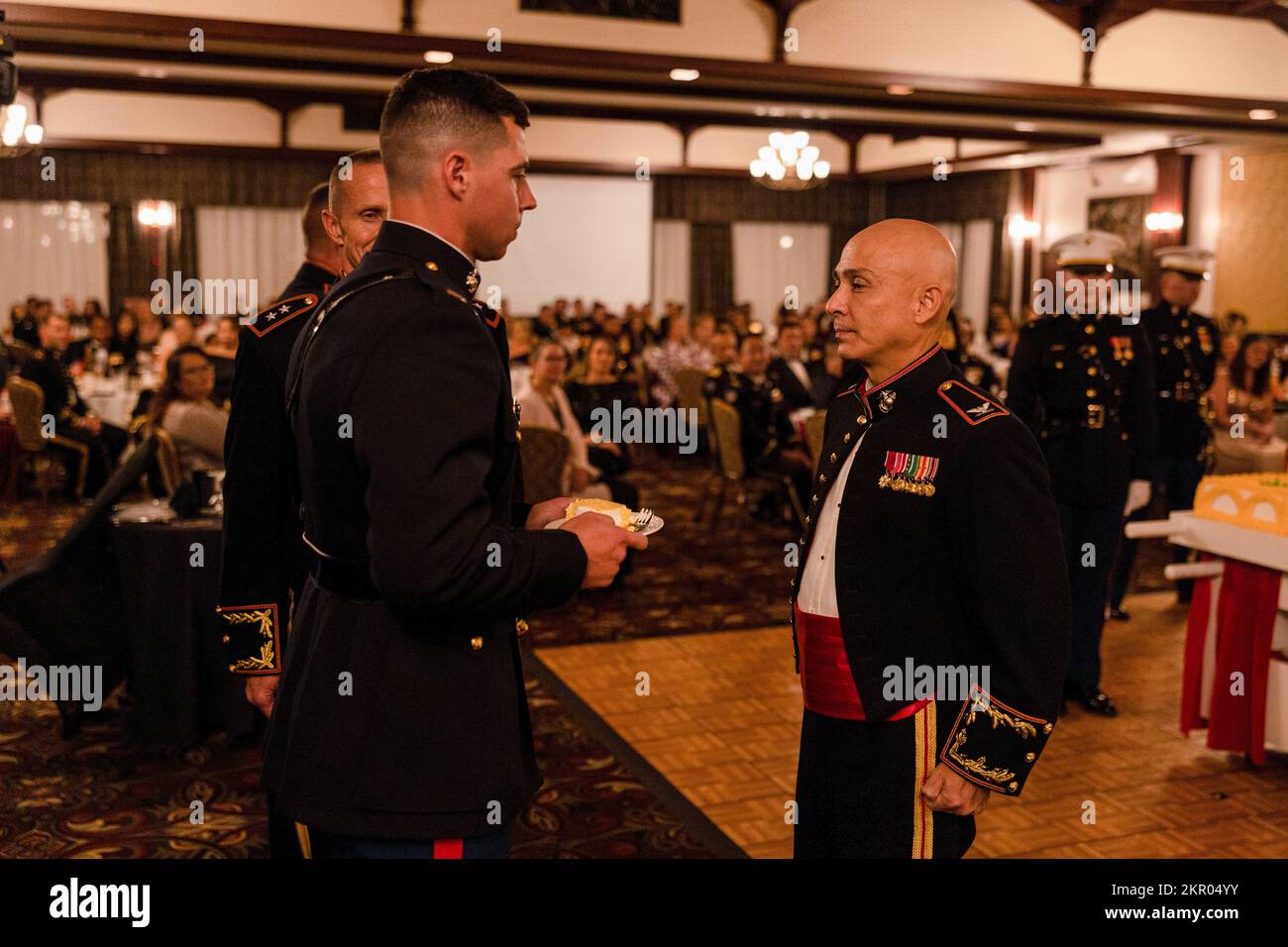 The youngest Marine present, U.S. Marine Corps 1st Lt. Zachary Jacob ...