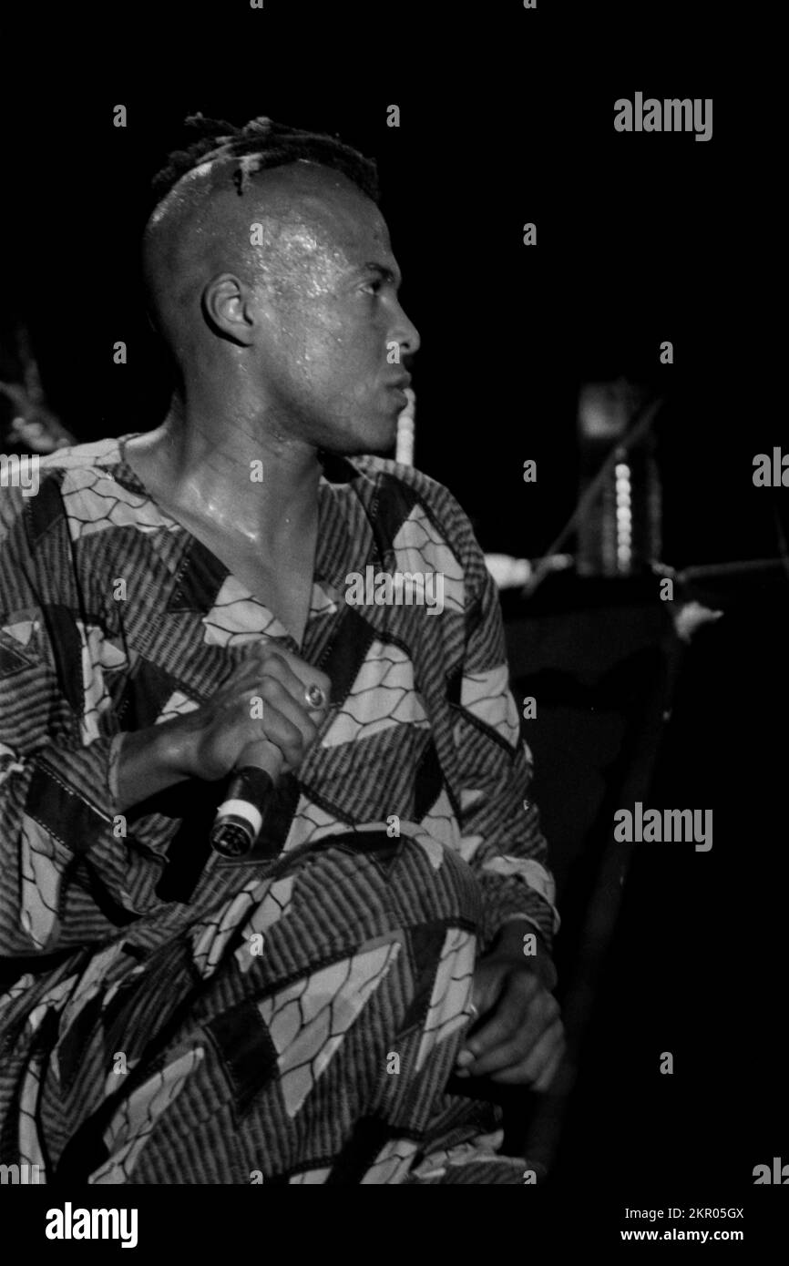 Fishbone live in concert in France - Angelo Moore on stage with his ...