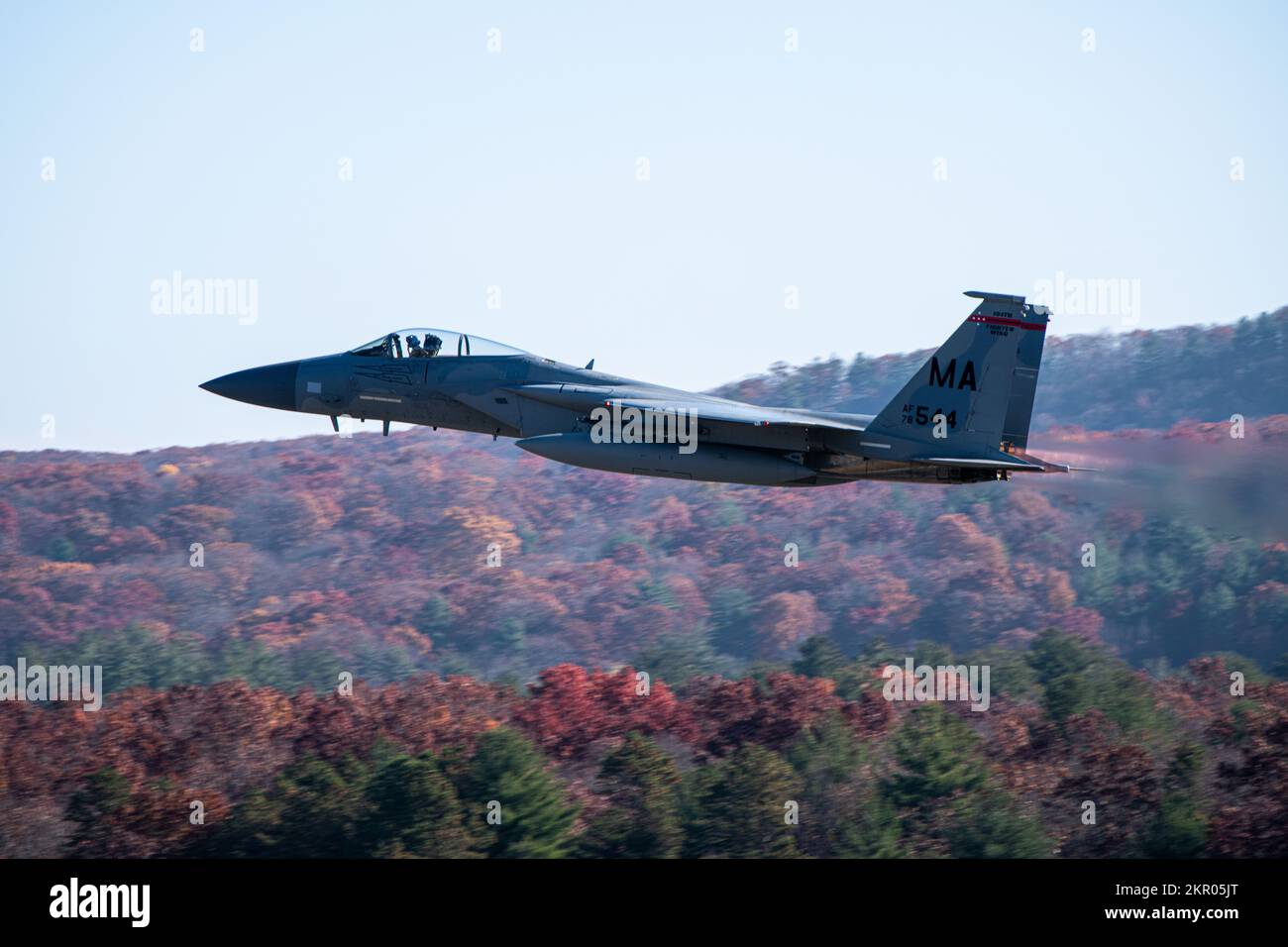F-15C Eagles take off as part of a training exercise Nov. 4, 2022, at ...