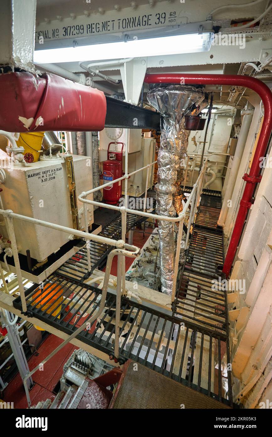 HONG KONG - CIRCA DECEMBER, 2019: interior shot of Star Ferry in Hong ... HONG KONG - CIRCA DECEMBER, 2019: interior shot of Star Ferry in Hong ...