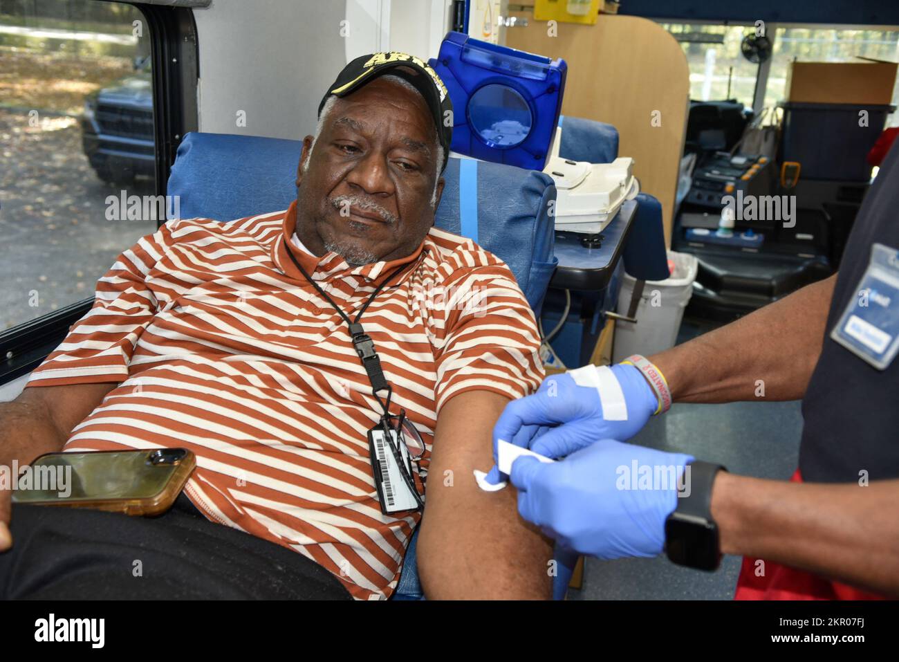 Personnel with the 412th Theater Engineer Command gave blood during a ...