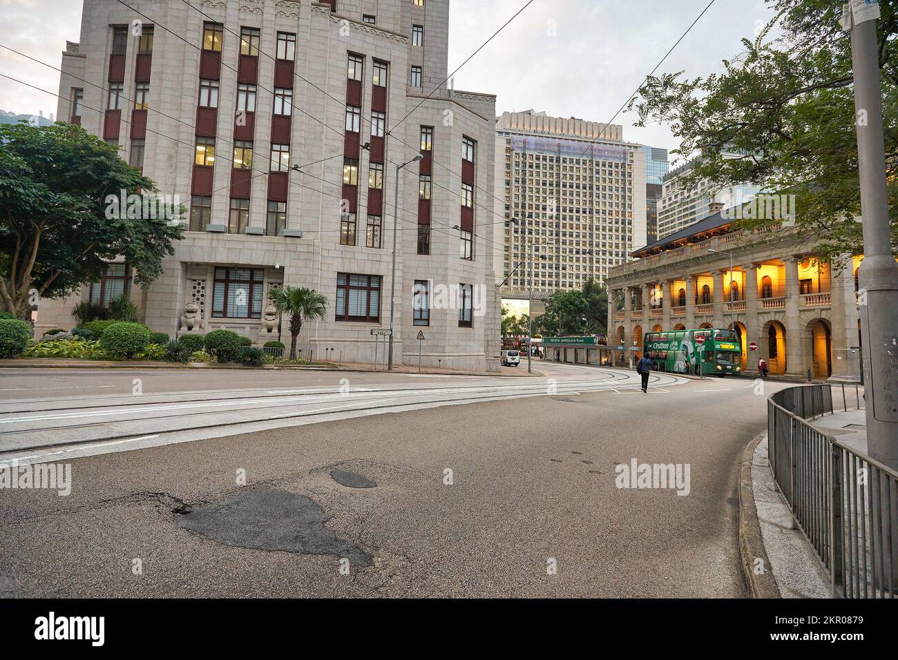 HONG KONG - CIRCA DECEMBER, 2019: street level view of Hong Kong Stock ...