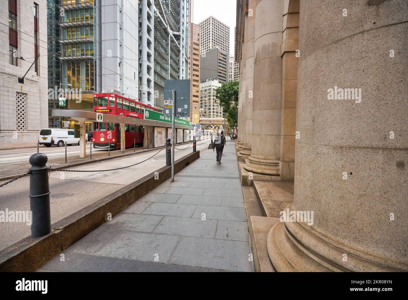 HONG KONG - CIRCA DECEMBER, 2019: street level view of Hong Kong Stock ...