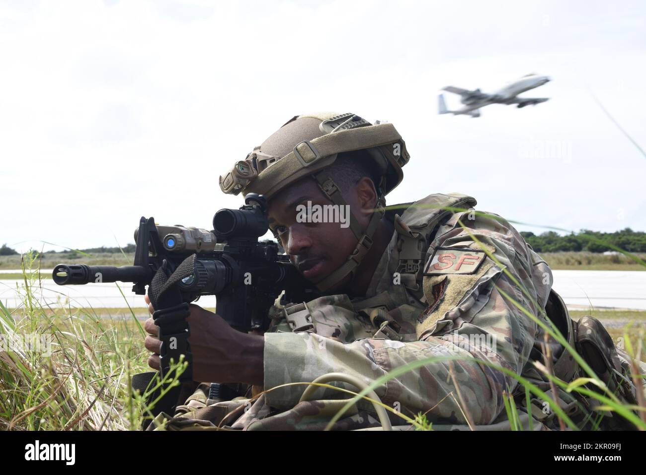 U.S. Air Force Airman 1st Class Martavius White, 822nd Base Defense ...