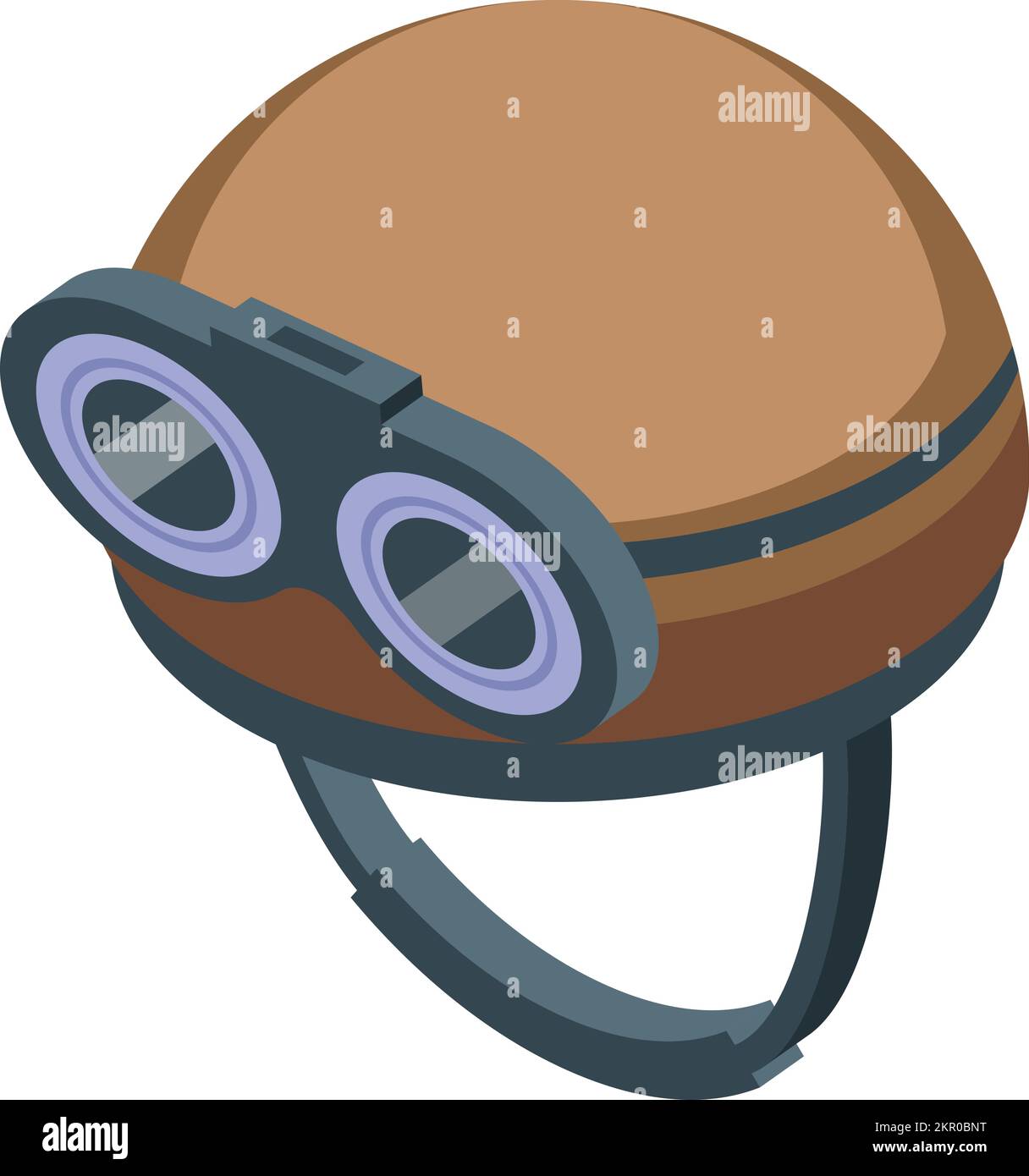 Classic biker helmet icon isometric vector. Man safety. Race biker ...