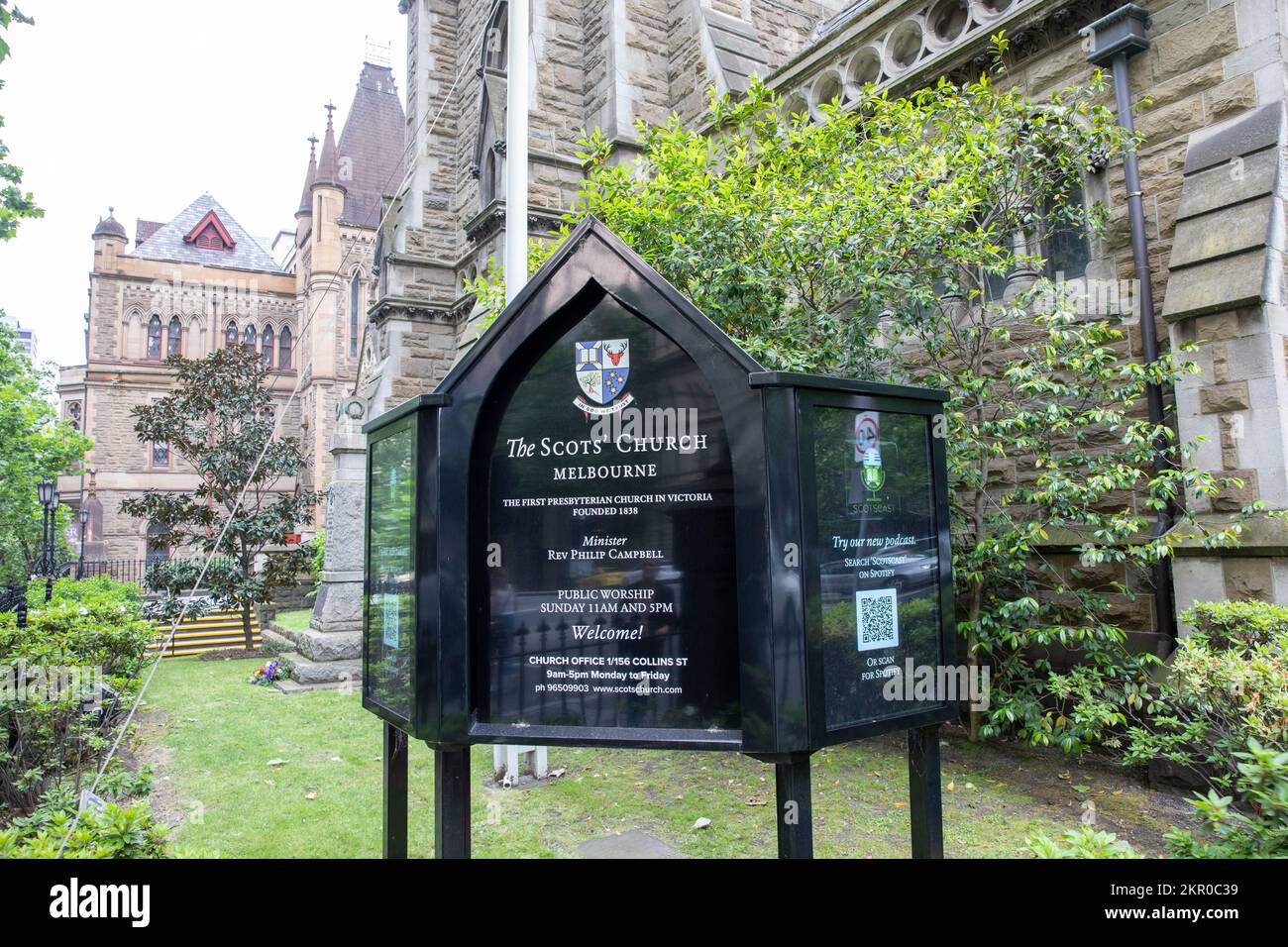 The Scot's church in Melbourne city centre,Victoria,Australia Stock ...