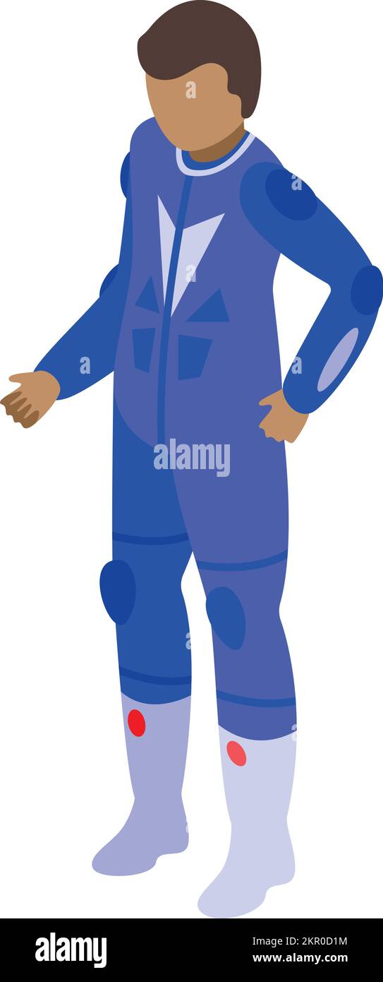 Biker icon isometric vector. Man uniform. Clothes moto Stock Vector ...