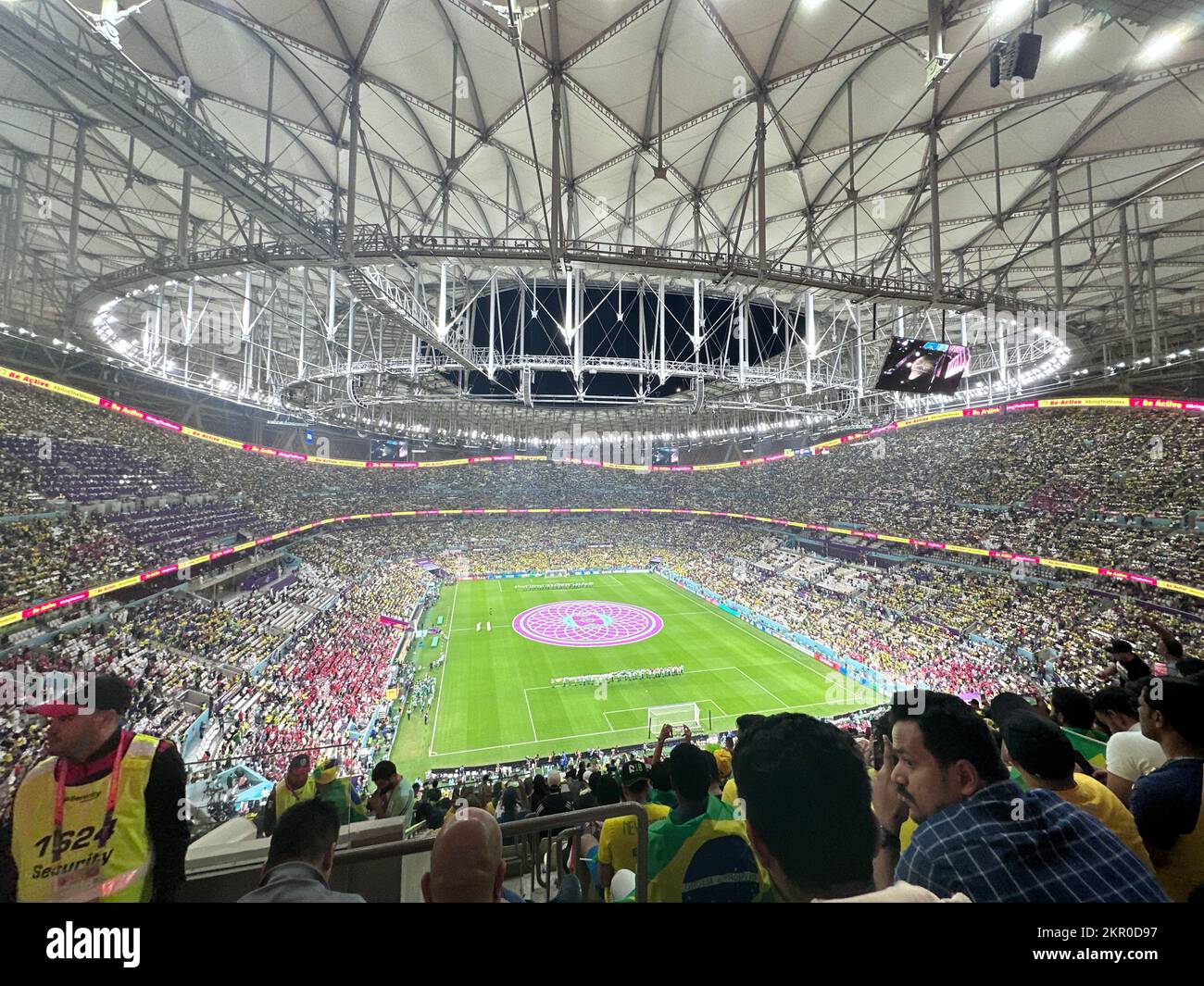 Beautiful view of inside Lusail Stadium. FIFA World cup Qatar 2022 ...
