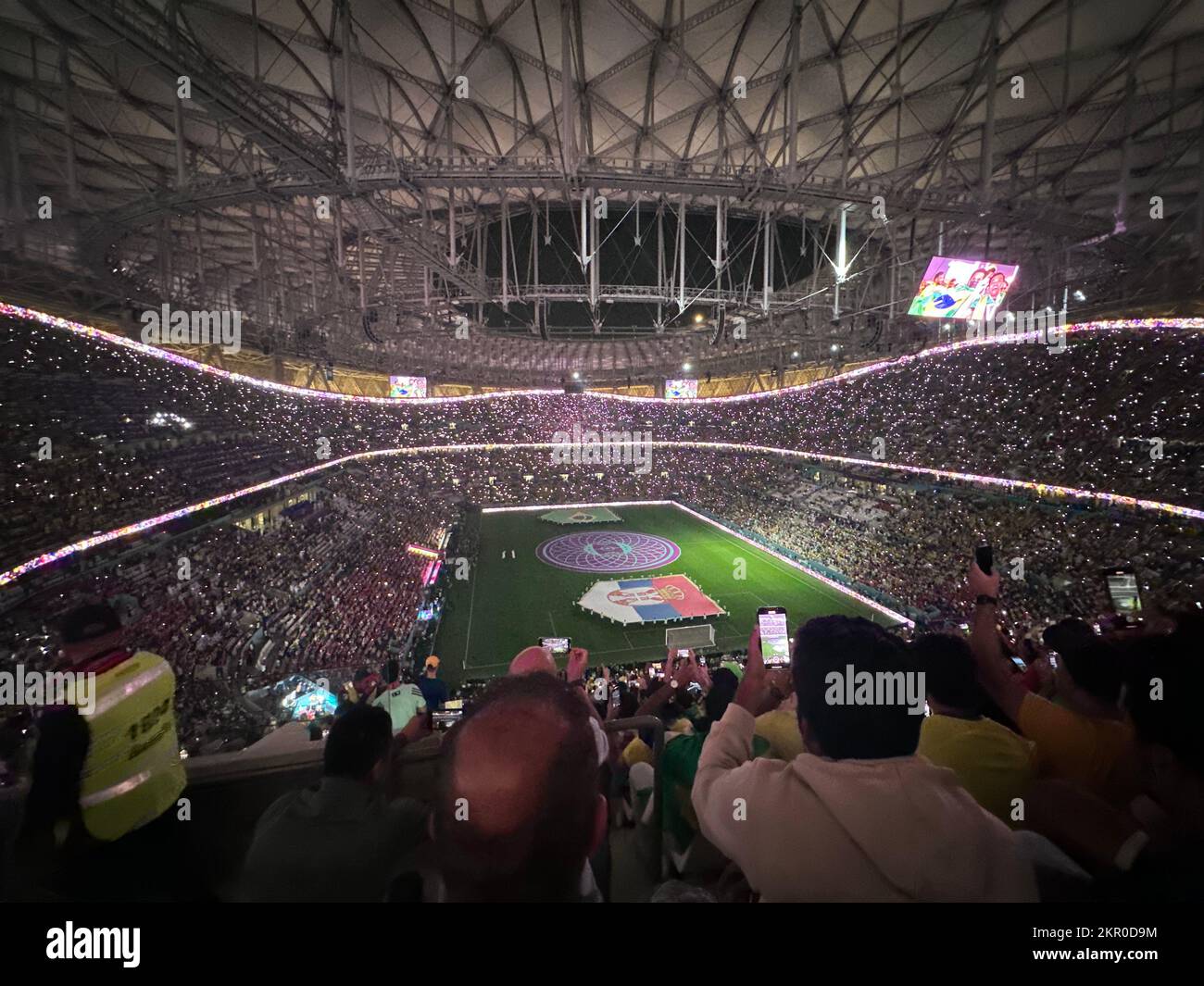 Beautiful view of inside Lusail Stadium. FIFA World cup Qatar 2022 ...