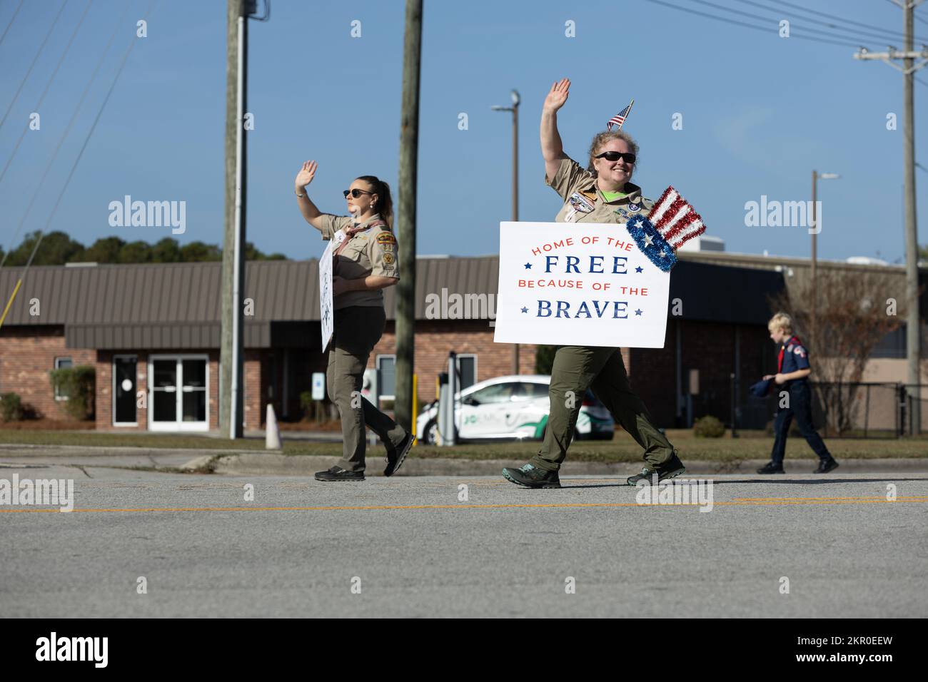 Members of Boy Scouts Troop 81 with Boy Scouts of America, attend the ...