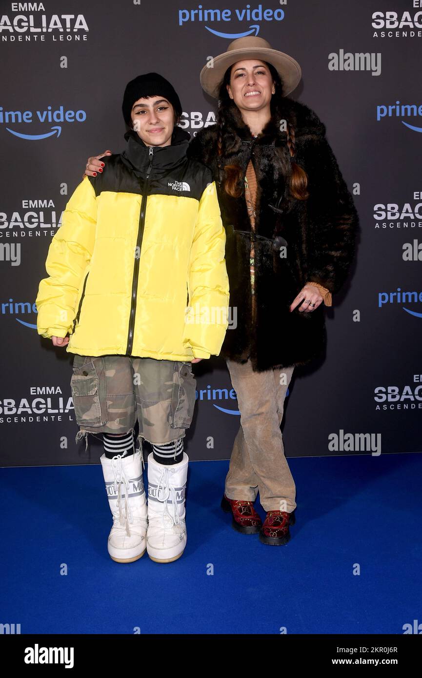 Milan, Italy. 28th Nov, 2022. Milan, Premiere of “Sbagliata ascendente ...