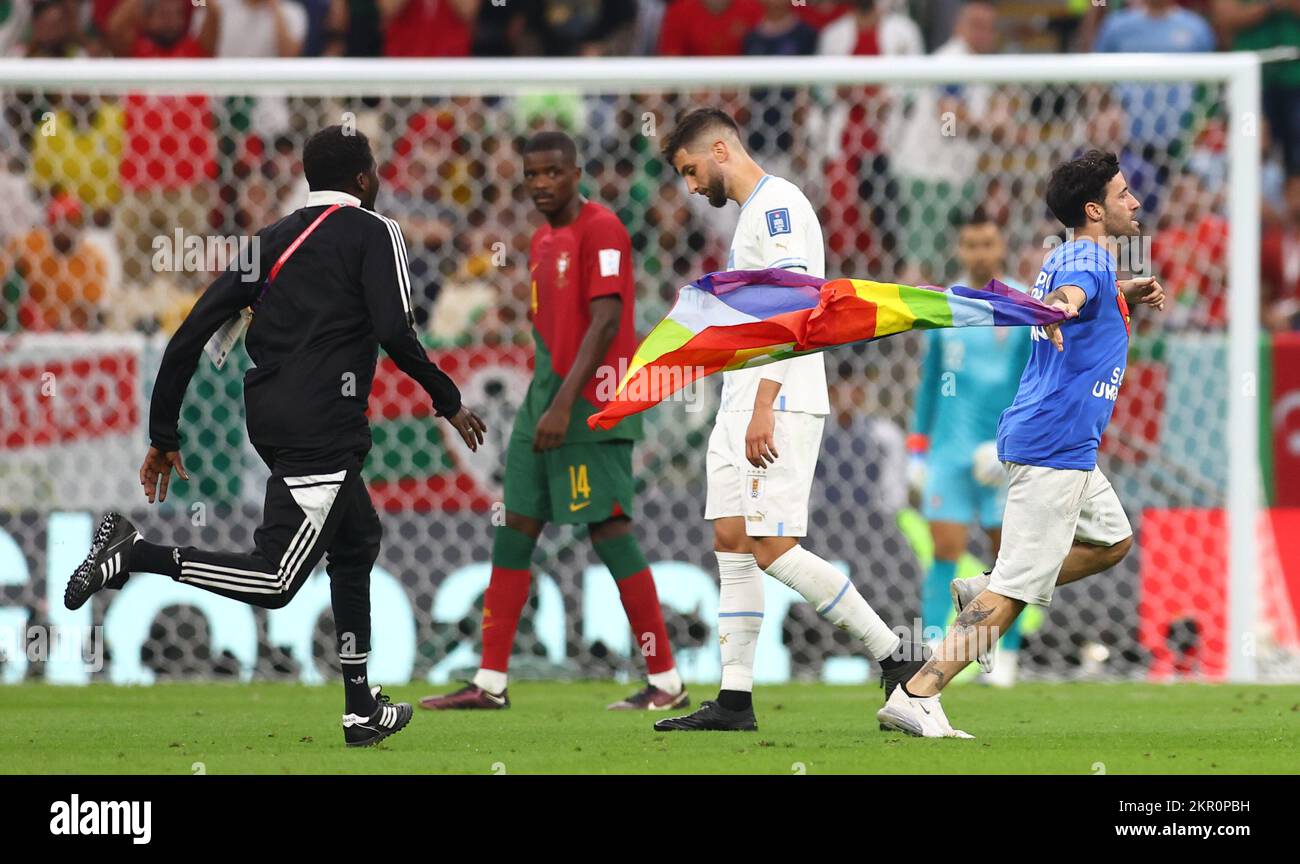 Drapeau arc en ciel de la coupe du monde qatar Banque de photographies ...