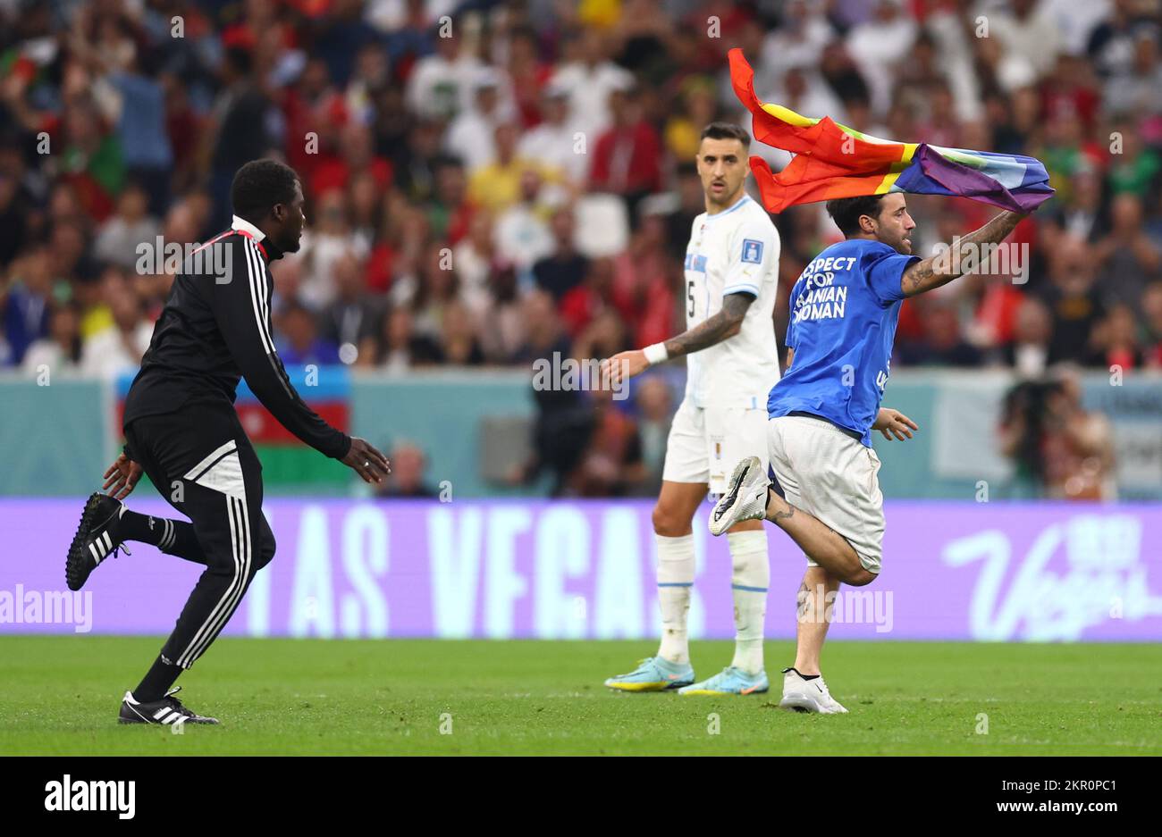 Qatar world cup rainbow flag hi-res stock photography and images - Alamy