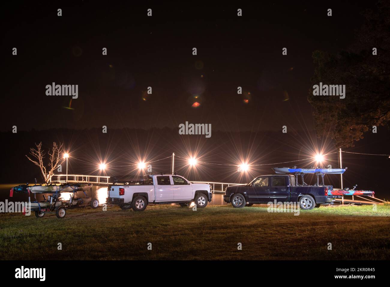 Trucks loaded up for fishing Stock Photo - Alamy
