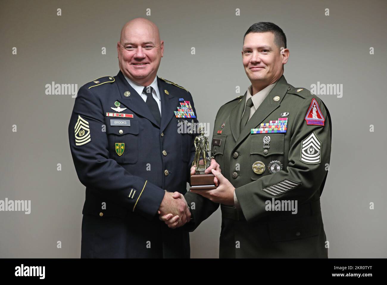 District of Columbia National Guard service members, family members, and friends gather to honor ...