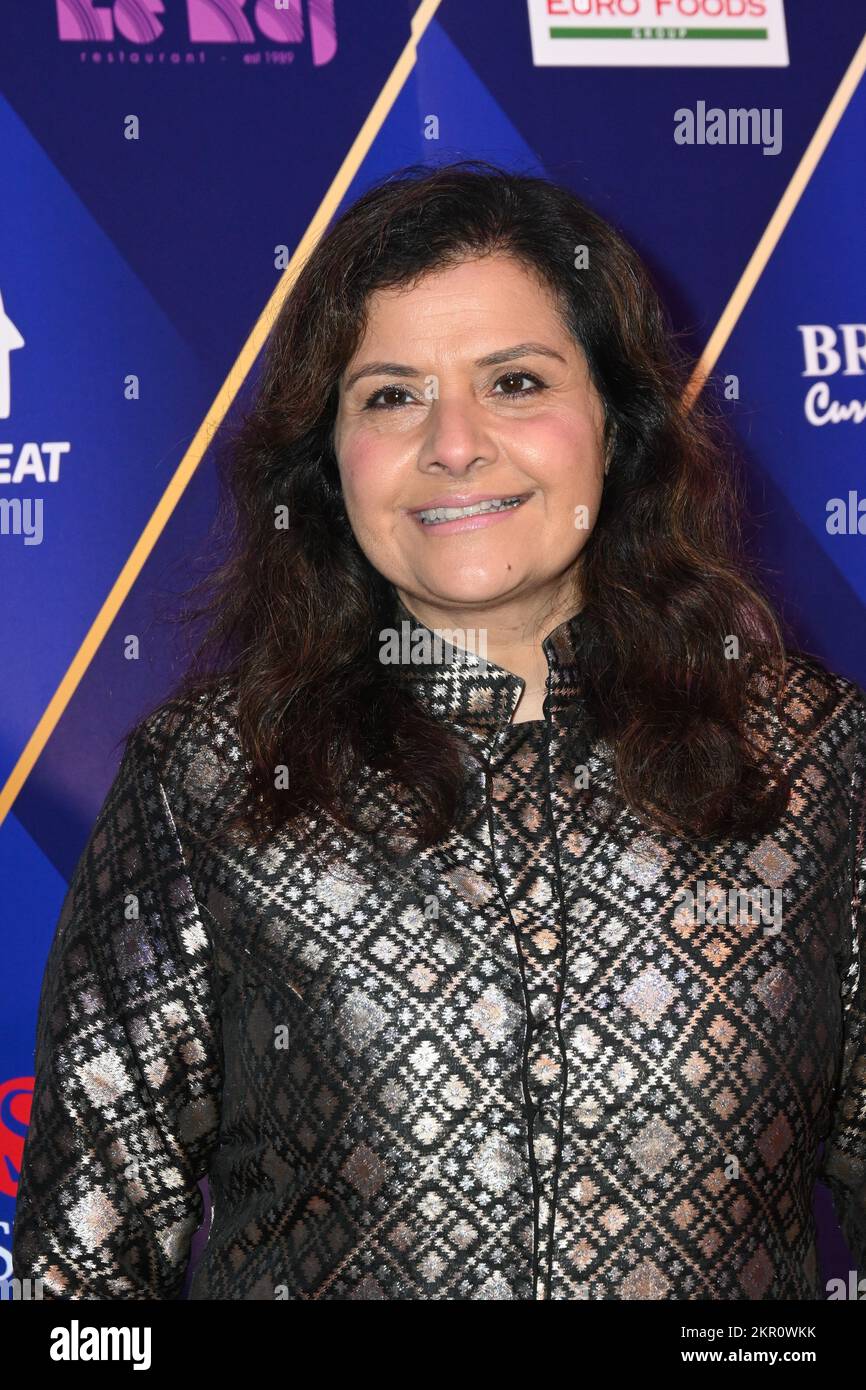 London, UK - 28th November 2022 Nina Wadia at The British Curry Awards ...