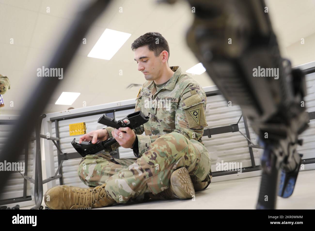 U.S. Army Spc. Zachary Decamp, a chemical, biological, radiological and ...