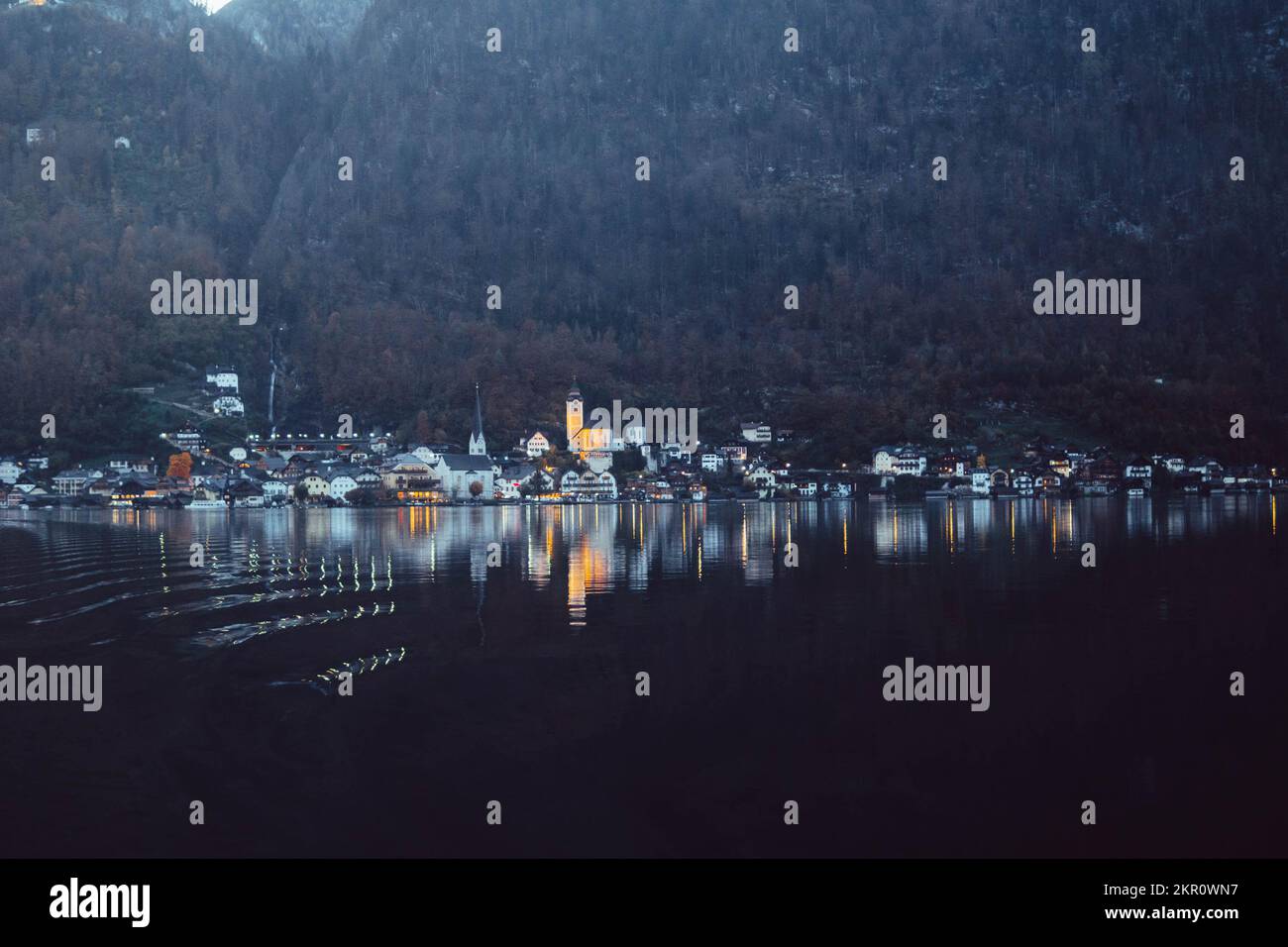 Hallstatt at night hi-res stock photography and images - Alamy